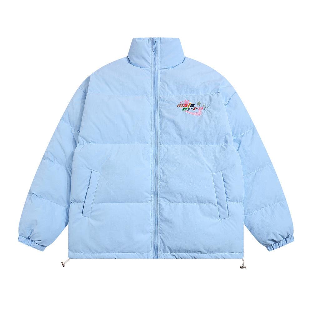 Men's High Street Simple Embroidery Letter Coat – WOMONA.COM